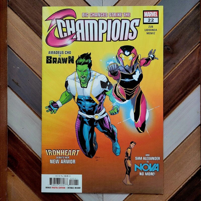 Champions #22 NM (Marvel 2018) 1st AMADEUS CHO Becomes BRAUN New ...