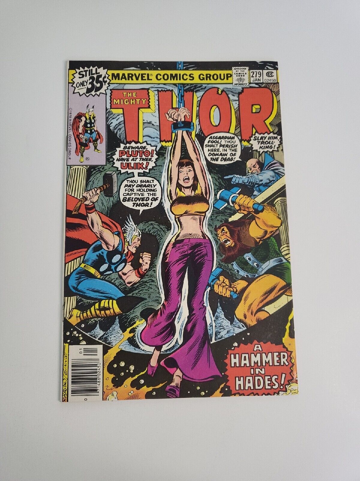 The Mighty Thor #279: "A Hammer in Hades!" Jane Foster Bondage, Marvel 1978 NM | Comic Books ...