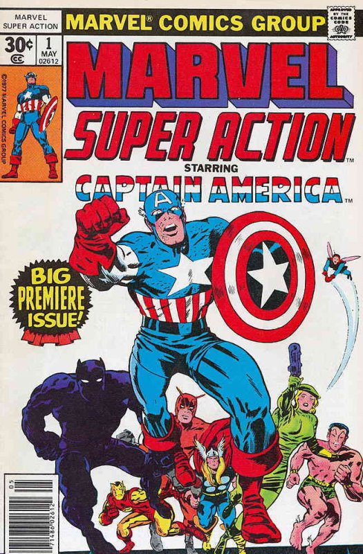 Marvel Super Action #1 GD ; Marvel | low grade comic Captain America ...