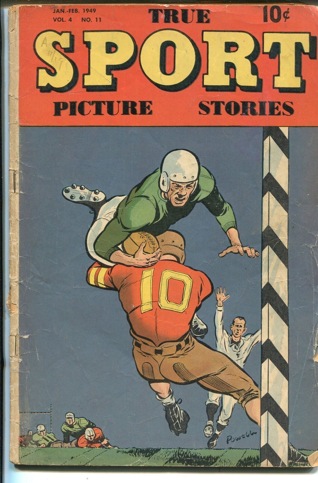 True Sport Picture Stories Vol. 4 #11 1949-Football-Bob Powell-Van ...