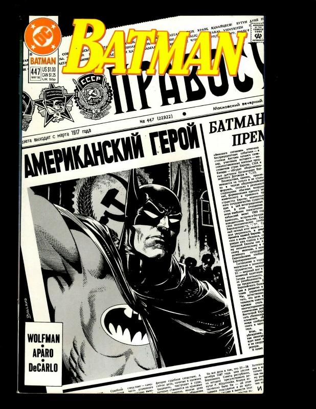 Lot Of 10 Batman DC Comics # 446 447 448 449 450 451 452 453 454 455 ...