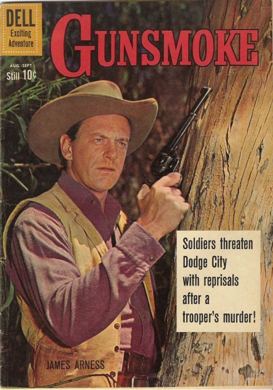 Gunsmoke #22 (1960) VG 4.0 James Arness photo cover | Comic Books ...