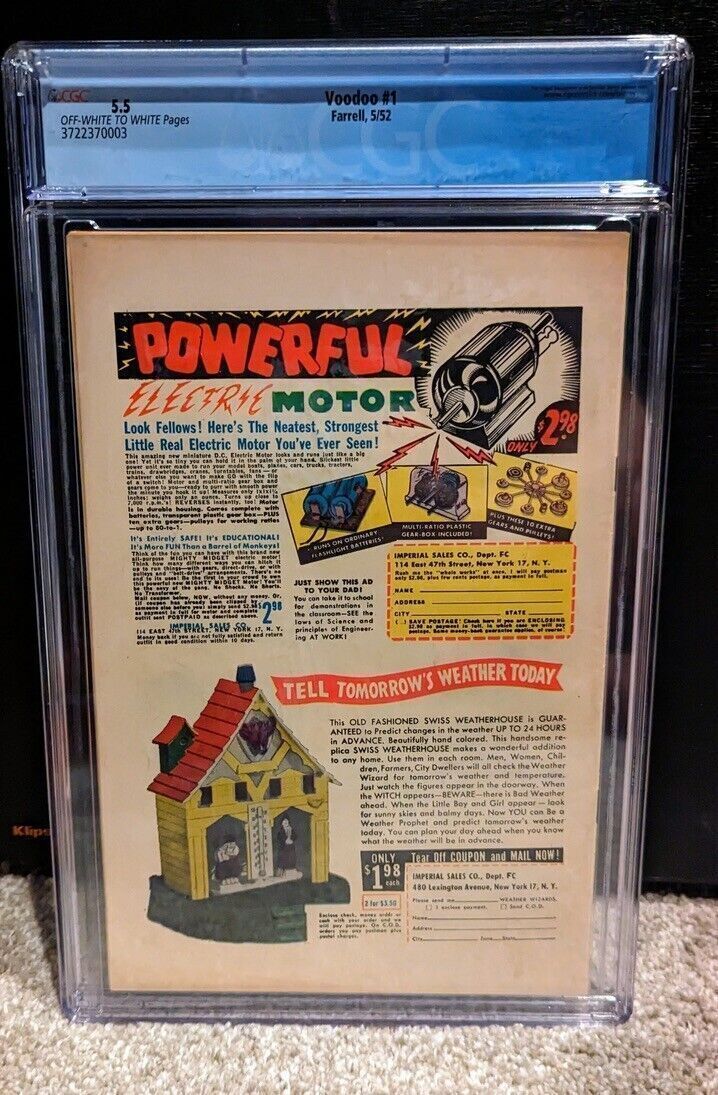 Voodoo #1 1952 Ajax Publishing Matt Baker Pre Code Horror 1st issue ...