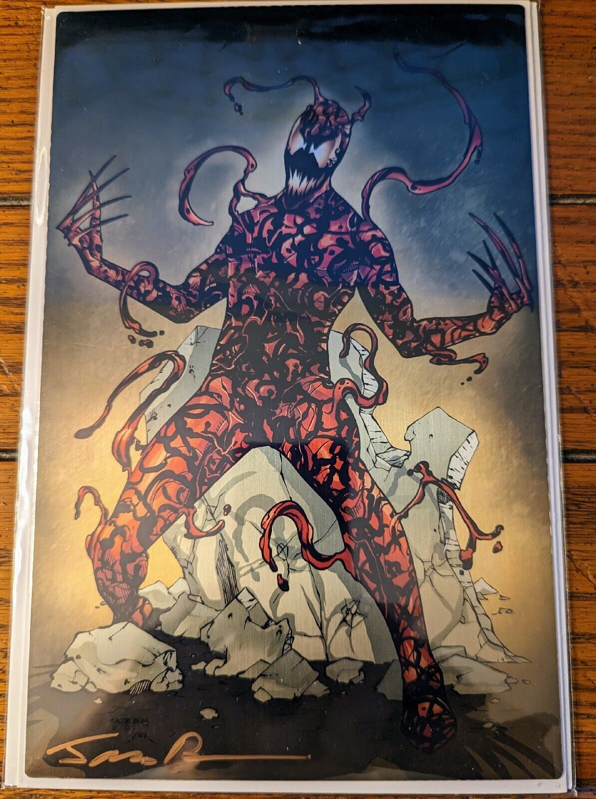 Carnage Jacob Bear Metal Comic Sized Art Print Signed By Jacob Bear ...