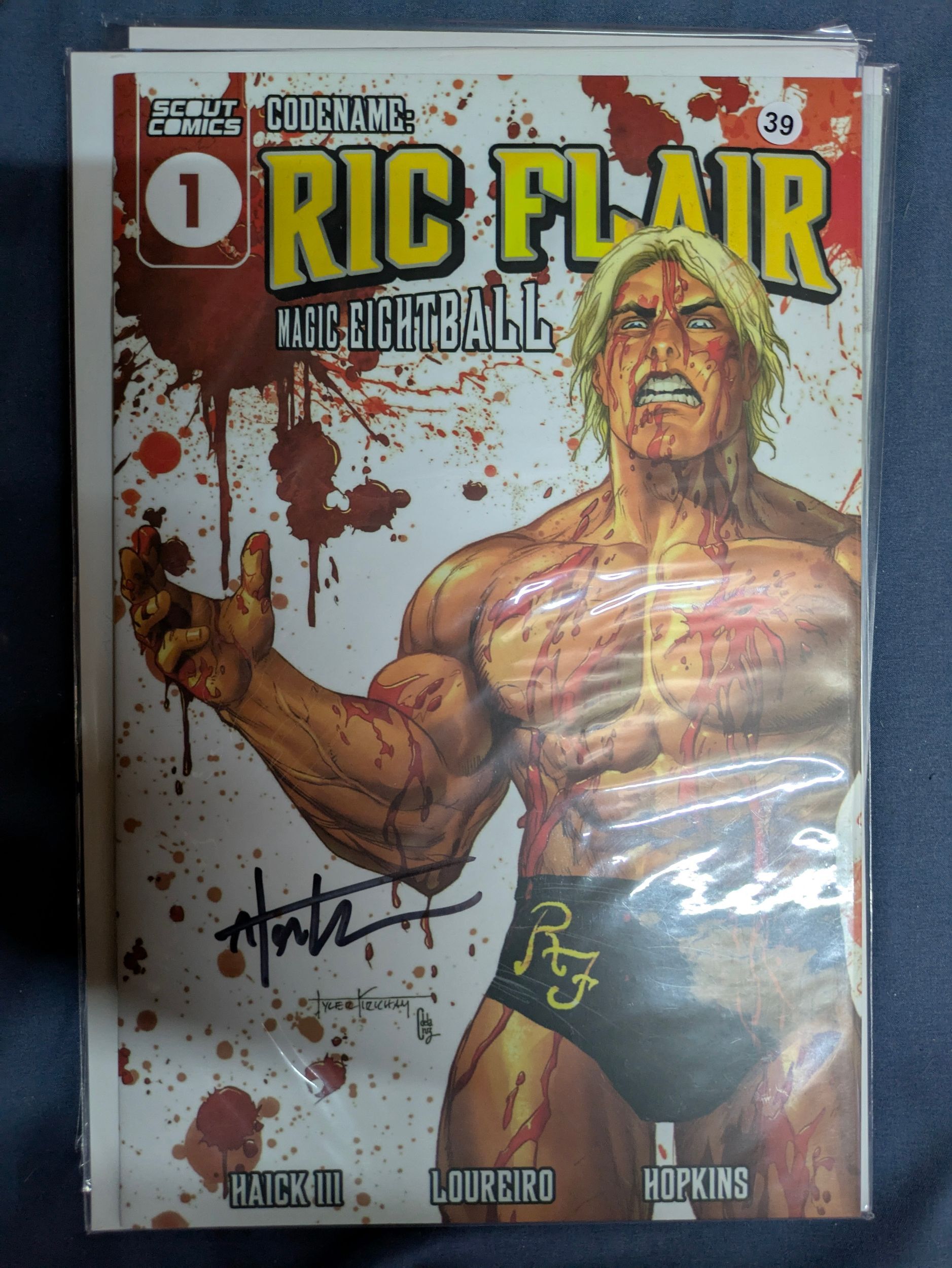 Codename Ric Flair #1 Battle Damage Trade Variant SIGNED by Tyler ...