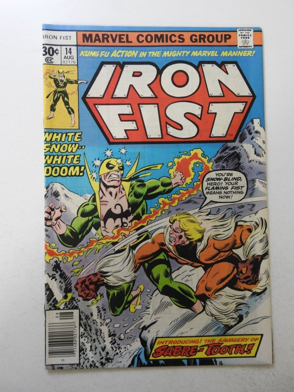 Iron Fist #14 (1977) FN Condition! 1st appearance of Sabretooth ...