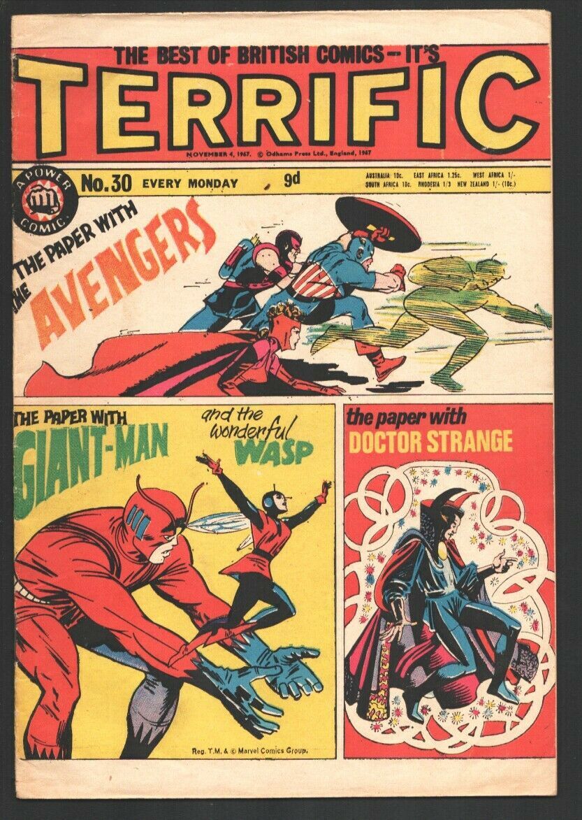 Terrific #30 1967-Power-Avengers-Dr. Strange-WASP-Giant Man-Don Starr ...