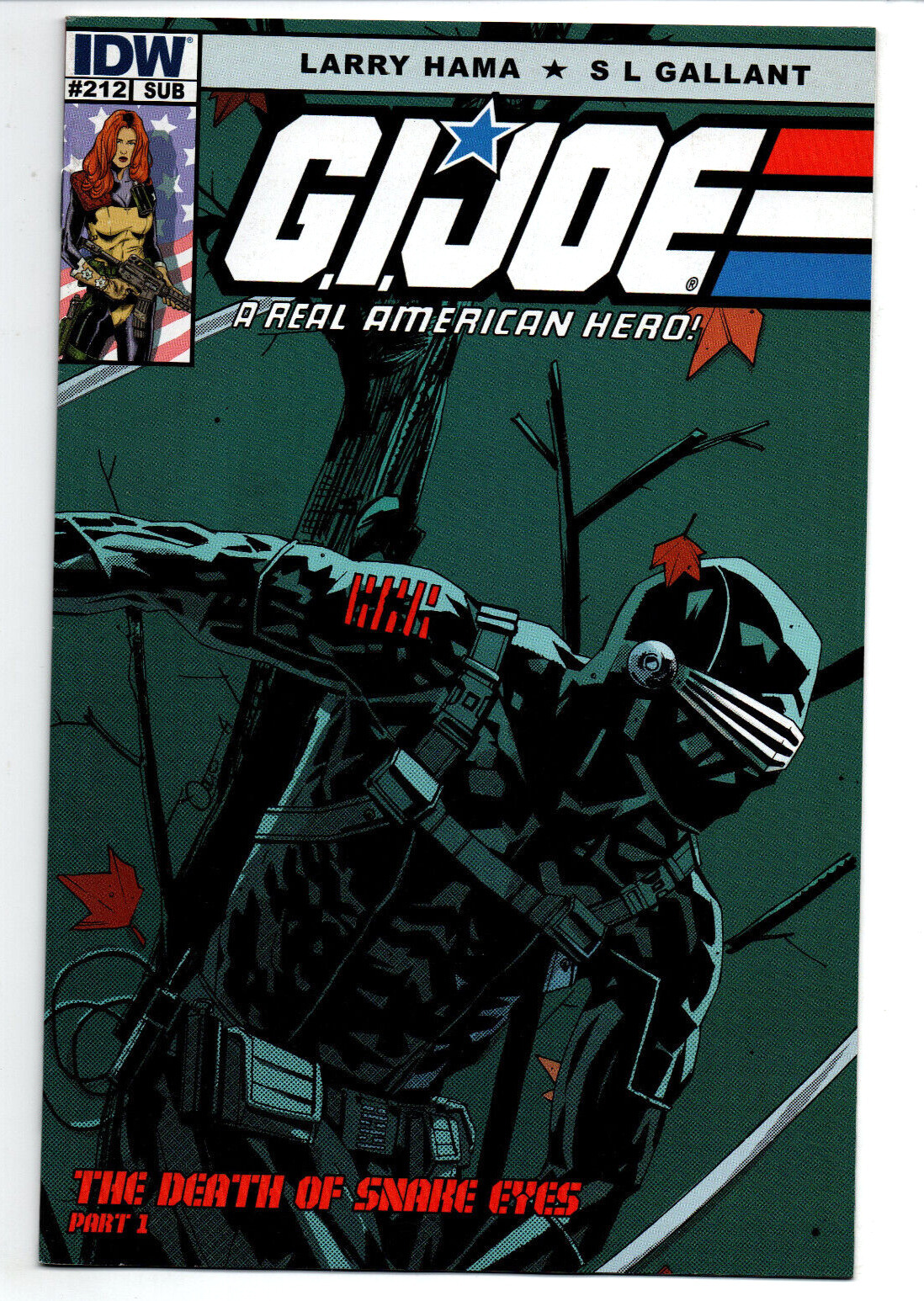 GI Joe A Real American Hero #212 - Sub Cover - Death Snake Eyes- IDW ...