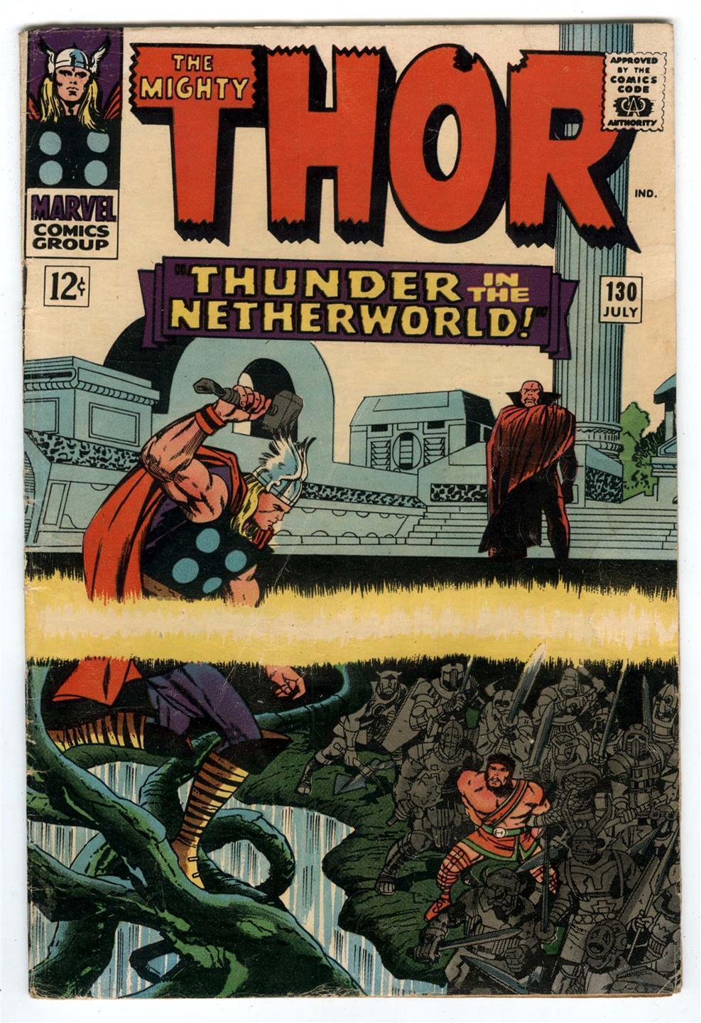 The Mighty Thor # 130 Marvel 1966 Pluto & Hercules In The Netherworld ...