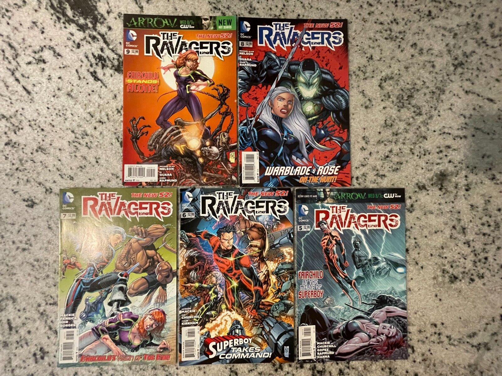5 The Ravagers DC Comic Books # 5 6 7 8 9 Superman Batman Flash Aquaman ...