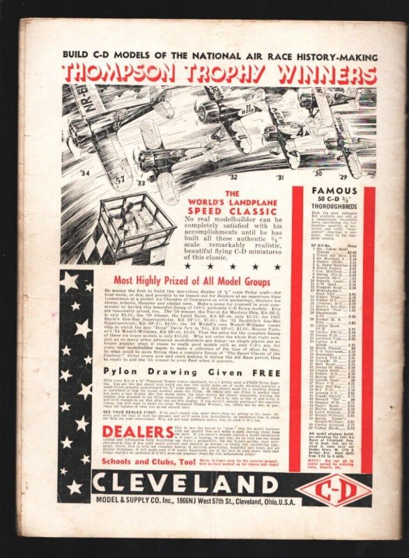 Model Airplane News 8/1935-Waco W.H.D. Kotula cover art-Military ...