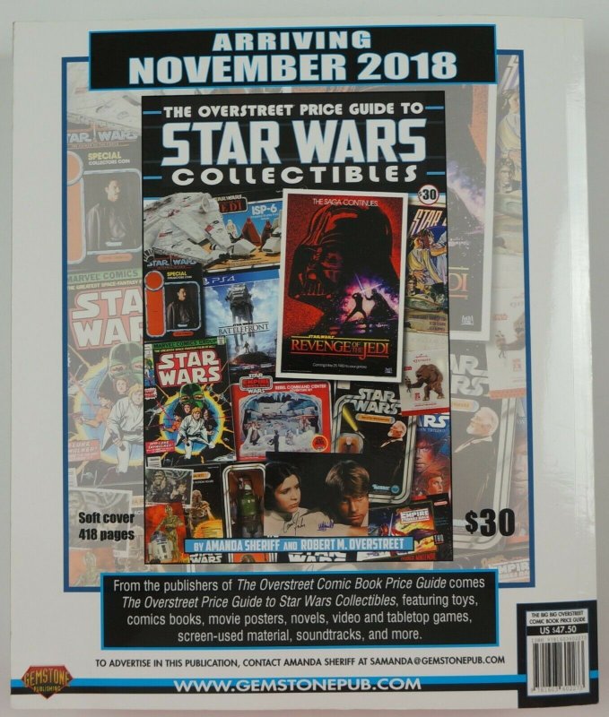Big! Big! Overstreet Comic Book Price Guide 48th Edition 2018-2019 ...