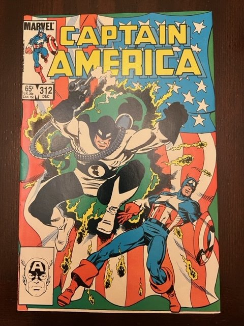 Captain America #312 (1985) - NM - 1st Appearance of Flag Smasher ...