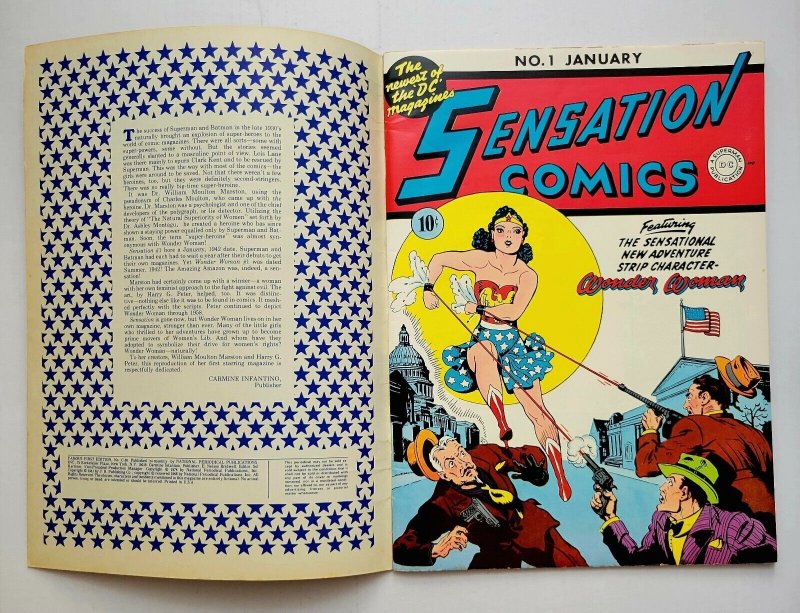 DC Famous First Ed. SENASTION COMICS #C-30 VG+ (1974) WONDER WOMAN ...