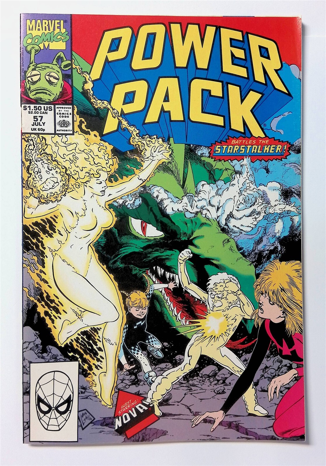 Power Pack #57 (July 1990, Marvel) 8.0 VF | Comic Books - Copper Age ...