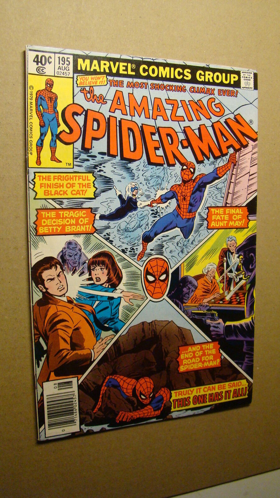 Amazing Spider-Man 195 *Solid* 2nd Appearance of Black CAT - Origin ...
