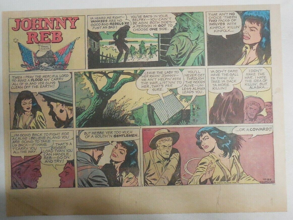 Johnny Reb Sunday by Frank Giacoia & Jack Kirby from 10/26/1958 Half ...
