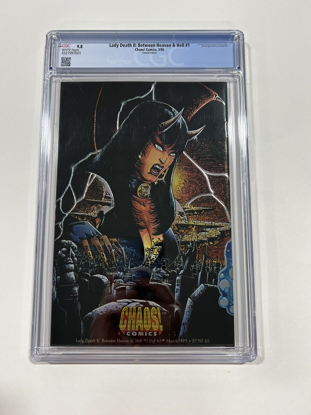 Lady Death II: Between Heaven & Hell 1 Chromium CGC 9.8 White Pages ...