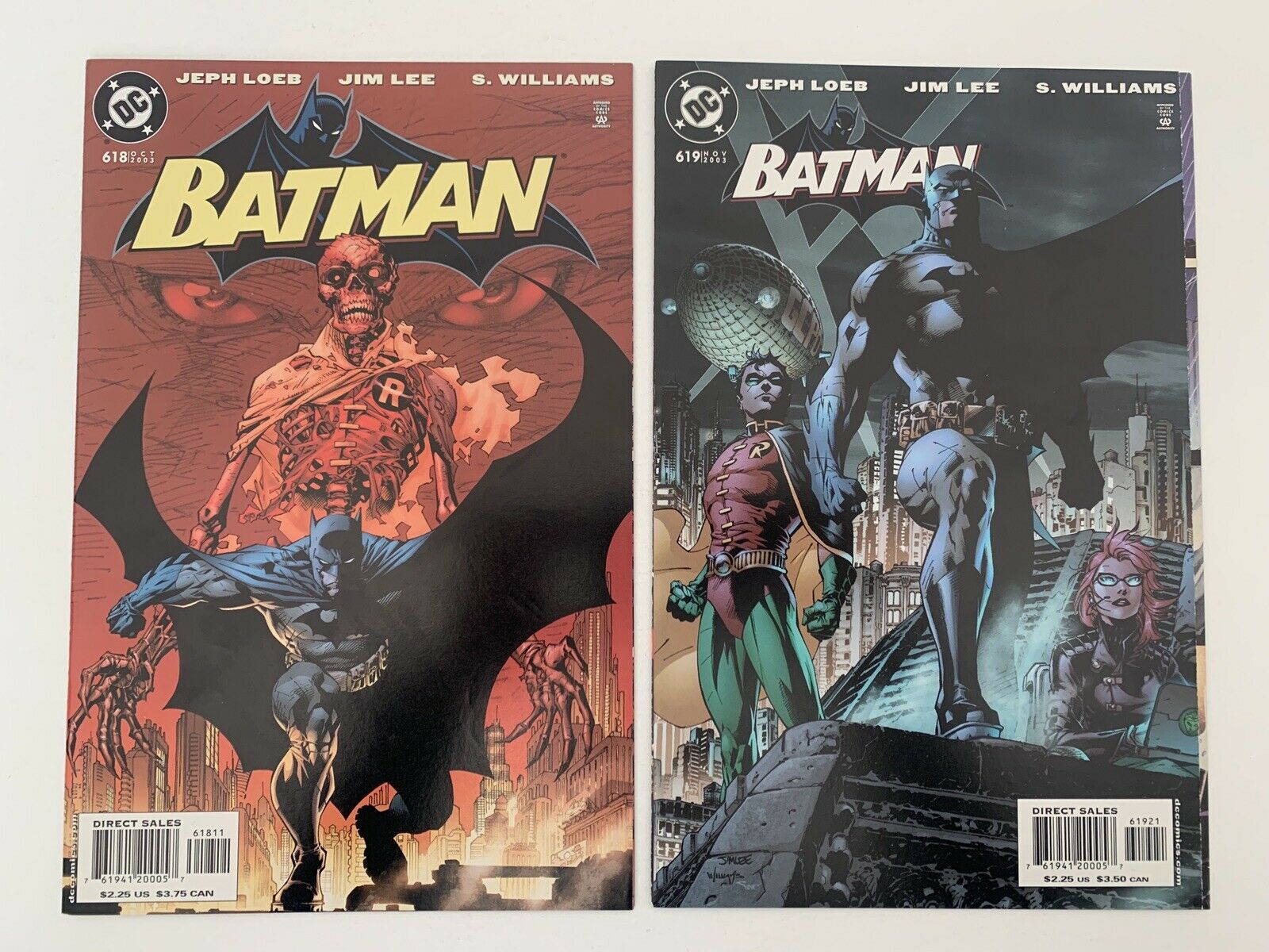Batman#608-619 VF/NM LOT 2002 'Hush' Full RUN DC Comics Signed by Jim ...