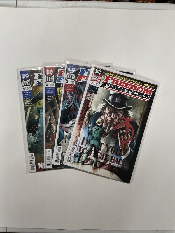 Freedom Fighters 1 2 3 4 Lot run set Near Mint Nm Dc Universe | Comic ...