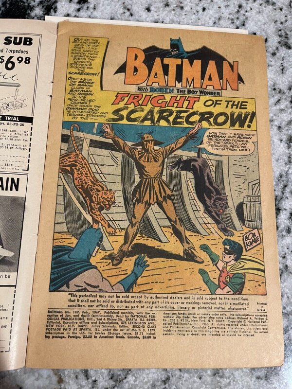 Batman # 189 VG DC Comic Book Catwoman Superman Ivy Joker Robin Gotham ...