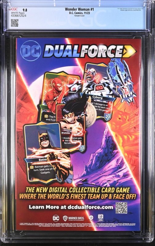 Wonder Woman #1 CGC 9.8 1st Appearance of Emelie & The Sovereign DC ...