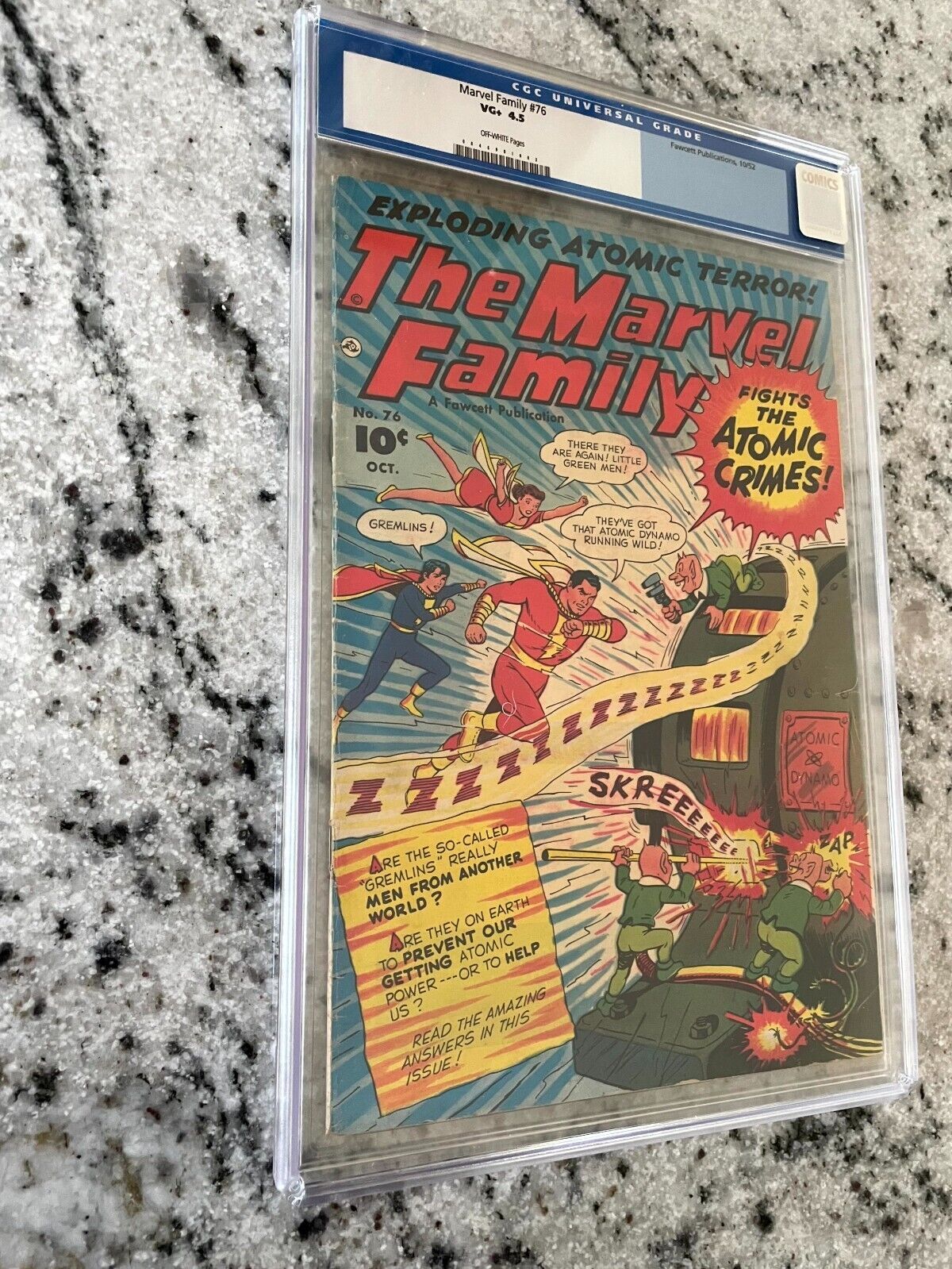 The Marvel Family # 76 CGC Graded 4.5 Fawcett Comic Book 1952 Golden ...