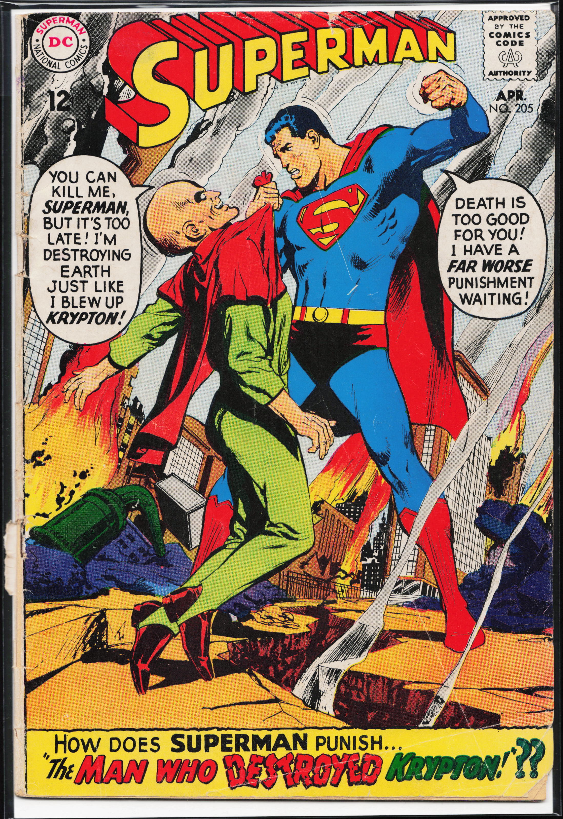 Superman #205 (1968) Superman | Comic Books - Silver Age, DC Comics ...