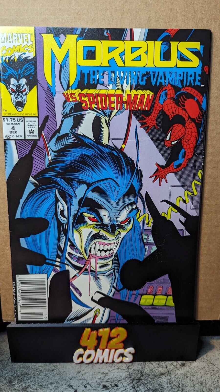 Morbius: the Living Vampire Vol. 1 #4 1992 VS Spider-Man Newsstand ...
