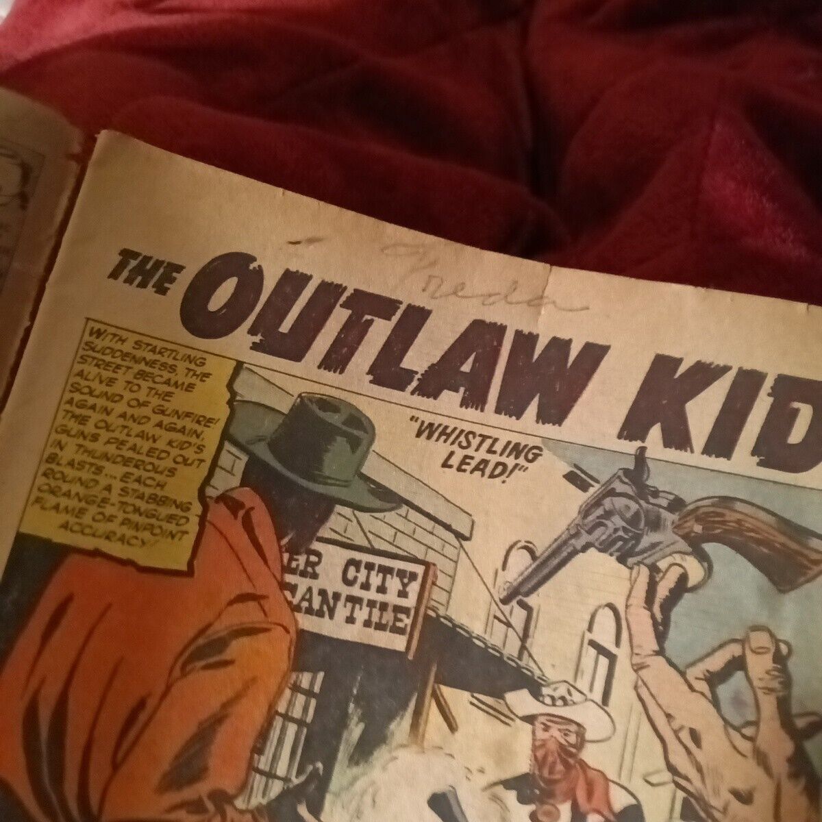 Atlas Comics The Outlaw Kid #14 silver age western 1958 two gun colt ...