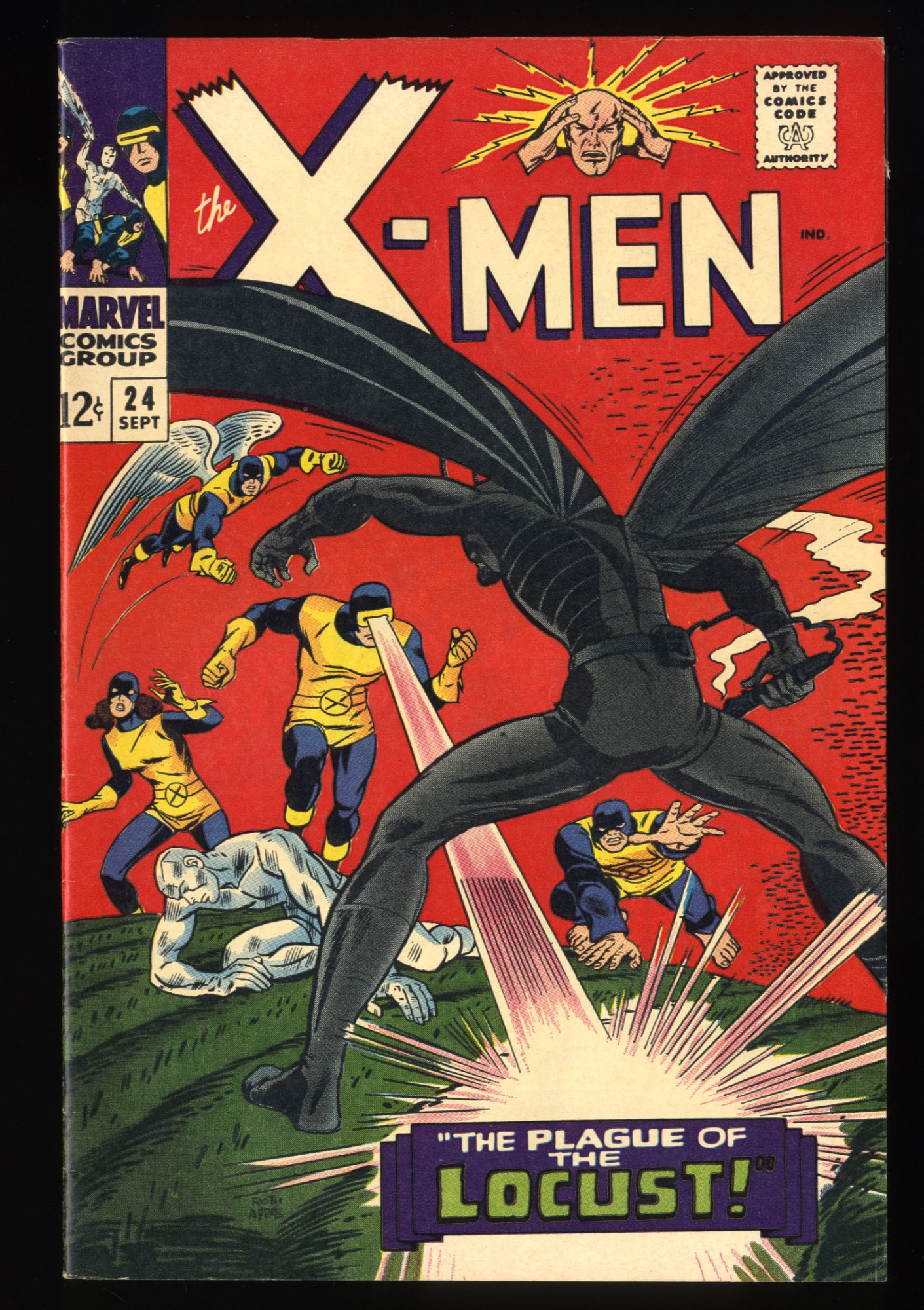 X-Men #24 VF- 7.5 Locust! Marvel Comics | Comic Books - Silver Age ...