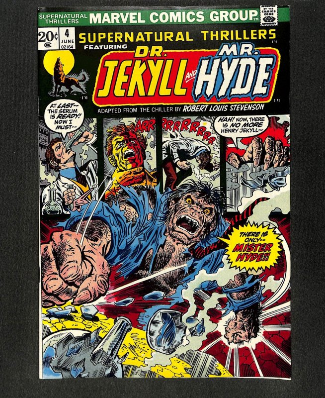 Supernatural Thrillers #4 Dr. Jekyll and Mr. Hyde! Ron Wilson Cover Art ...