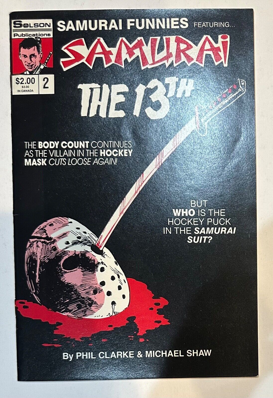 (1987) Solson Comics Samurai the 13th #2 1st Jason Vorhees in comics ...