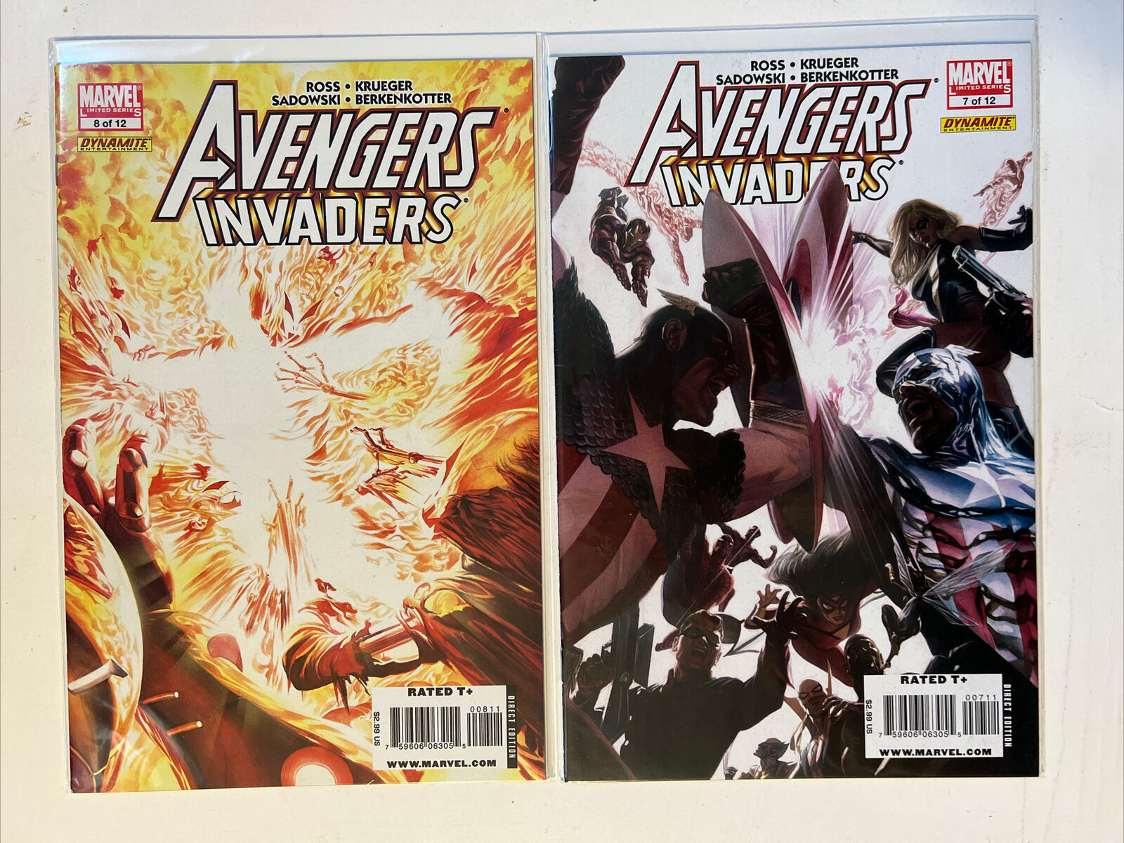 Avengers Invaders #1-12 Complete Series Alex Ross Art- NAMOR, IRONMAN ...