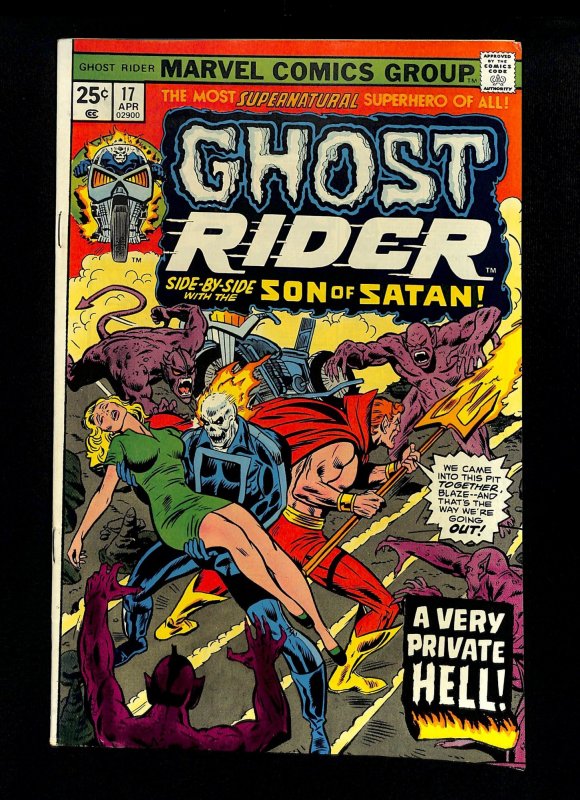 Ghost Rider (1973) #17 1st Son of Satan! | Comic Books - Bronze Age ...