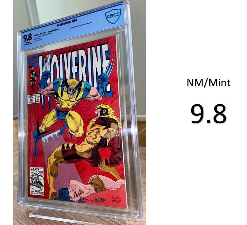 Wolverine #64 - Key & Death of Silver Fox by Sabretooth! CBCS 9.8 - New ...