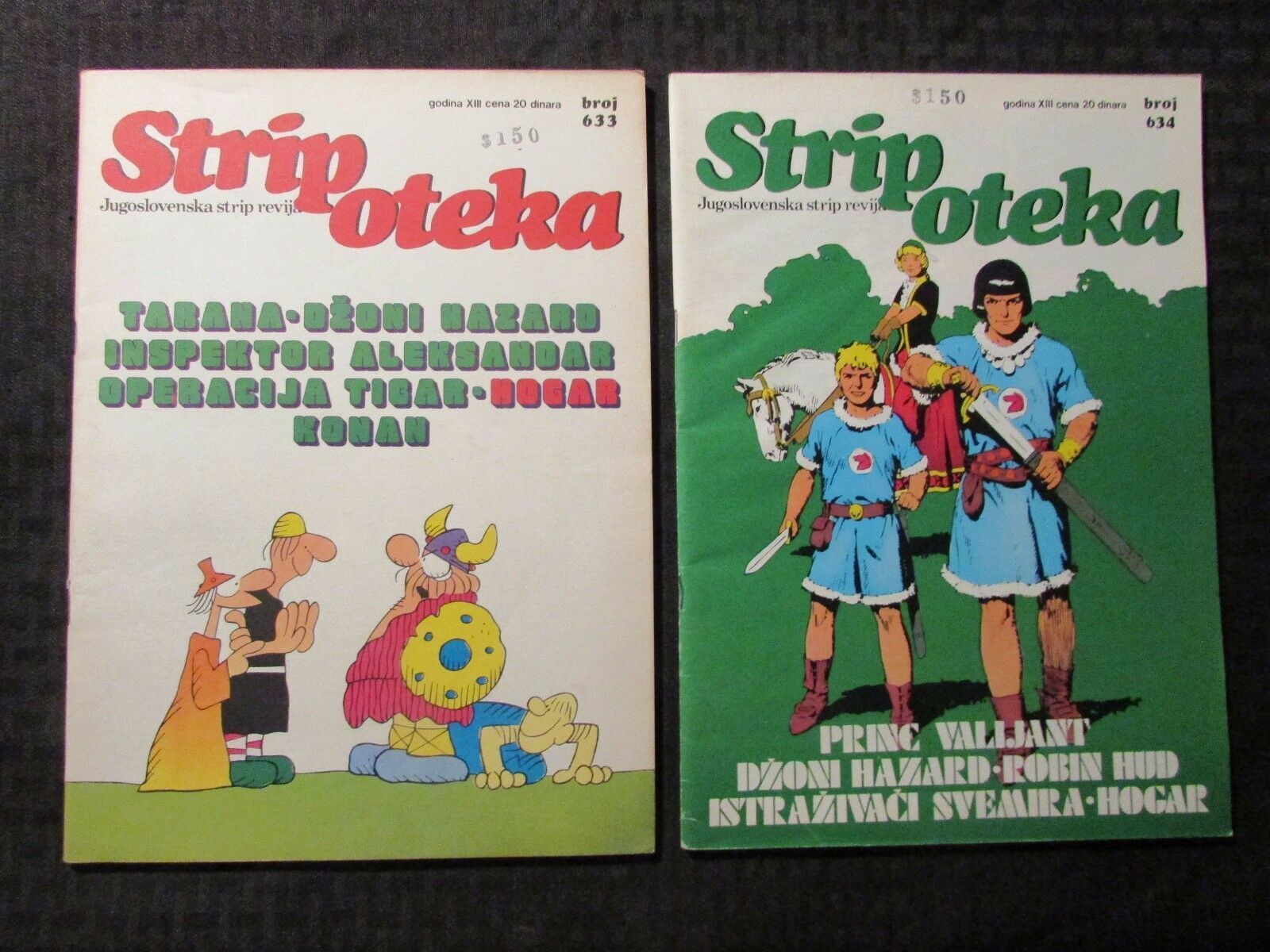 1981 STRIPOTEKA #633 634 FN 6.0 LOT of 2 Yugoslavia Comic Hagar Prince Valiant | Comic Books ...