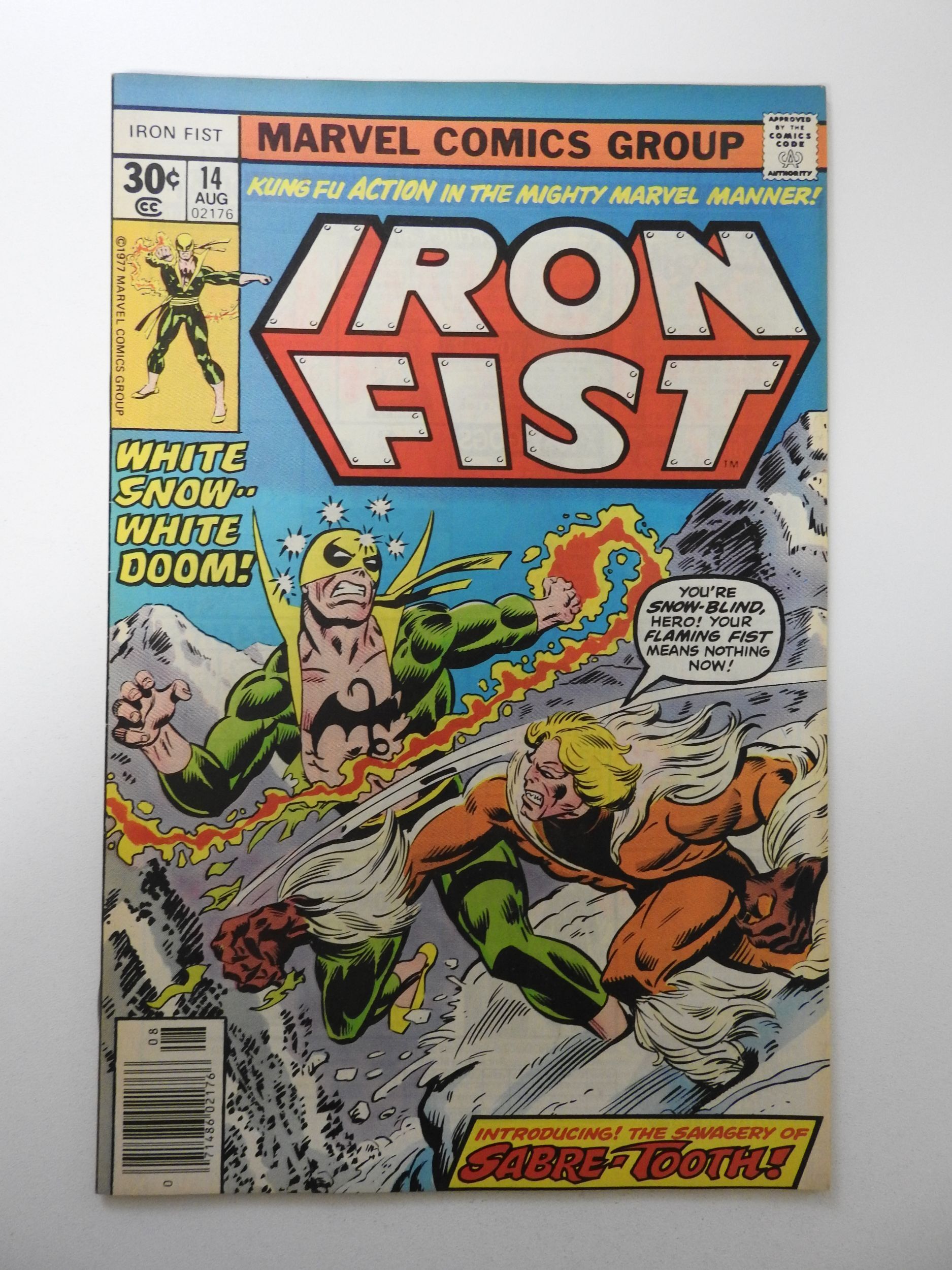 Iron Fist #14 (1977) VF+ Condition! 1st Appearance of Sabretooth ...