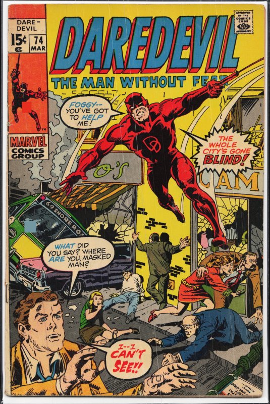 Daredevil #74 (1971) Daredevil | Comic Books - Bronze Age, Marvel ...