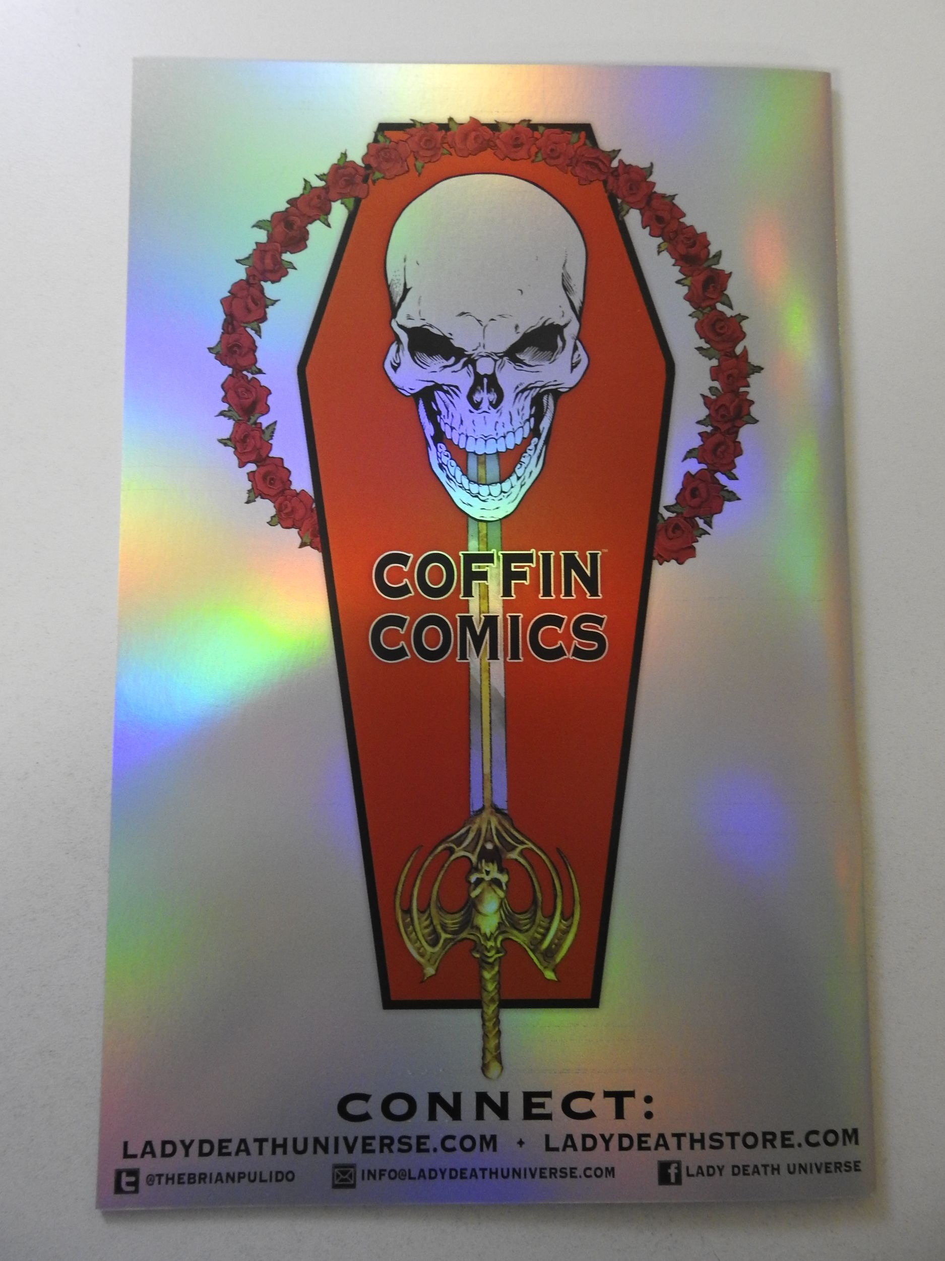 Lady Death Mischief Night #1 Scarlet Holo Foil Flash NM Cond! Signed W ...