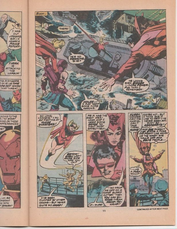 Avengers 172 June 1978 Hawkeye Ms Marvel Tyrak Avengers Vanish Korvac ...