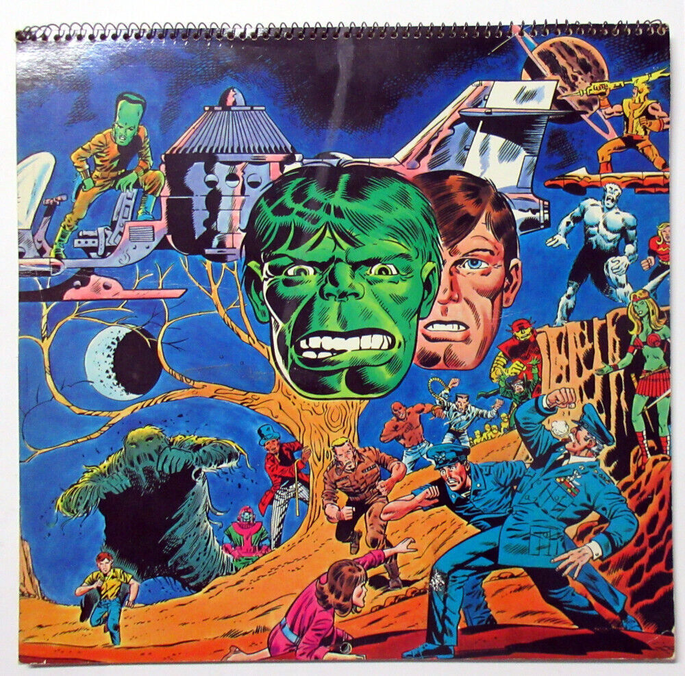 1979 Calendar The Incredible Hulk Mighty Marvel Comics Stan Lee Vintage ...