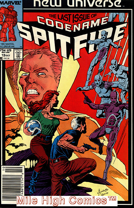 SPITFIRE (1986 Series) (NEW UNIVERSE) (MARVEL) #13 NEWSSTAND Fine ...
