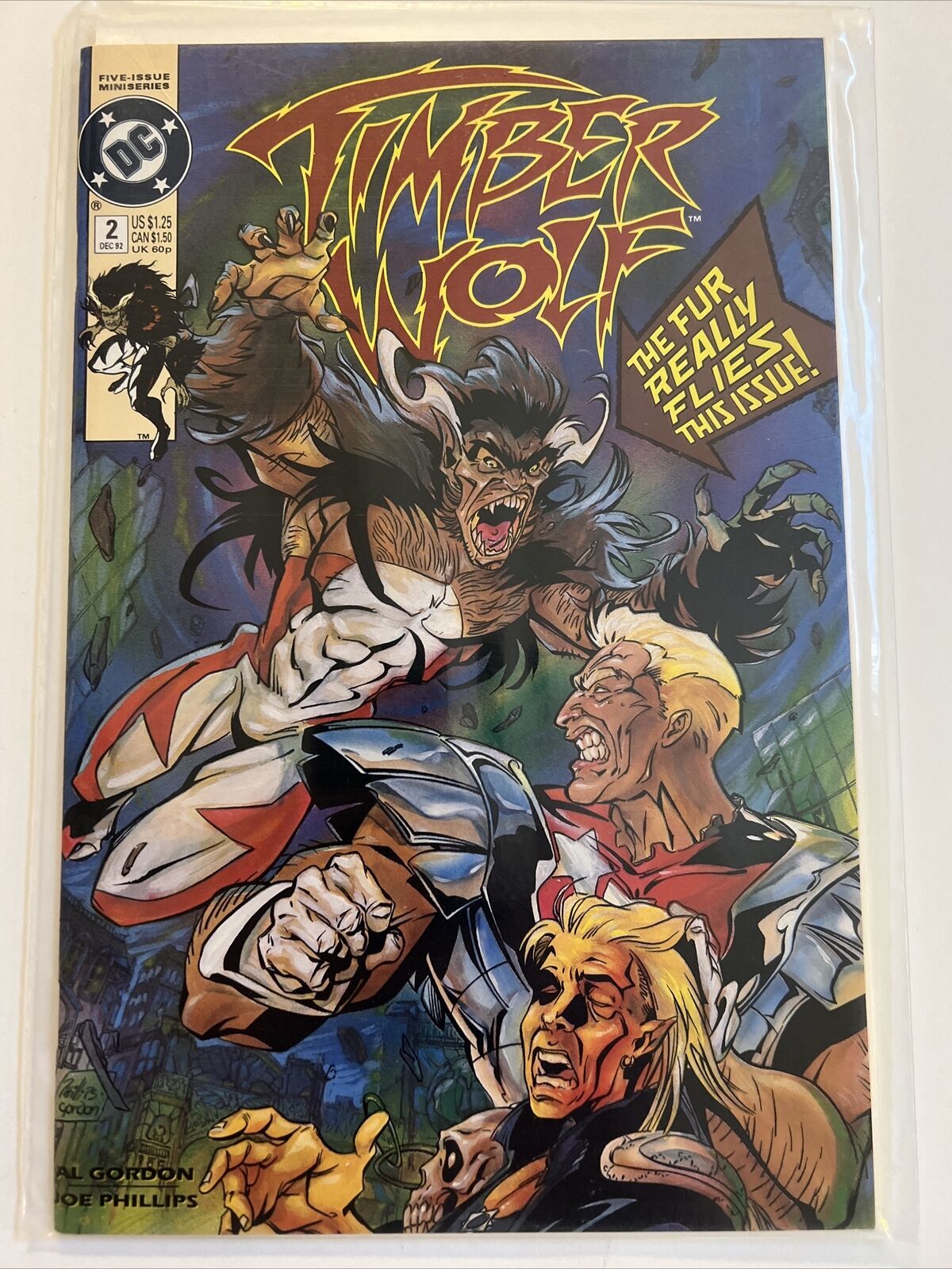 TIMBER WOLF DC Comic Issues #1-5 1992 Full Miniseries Gordon Phillips ...