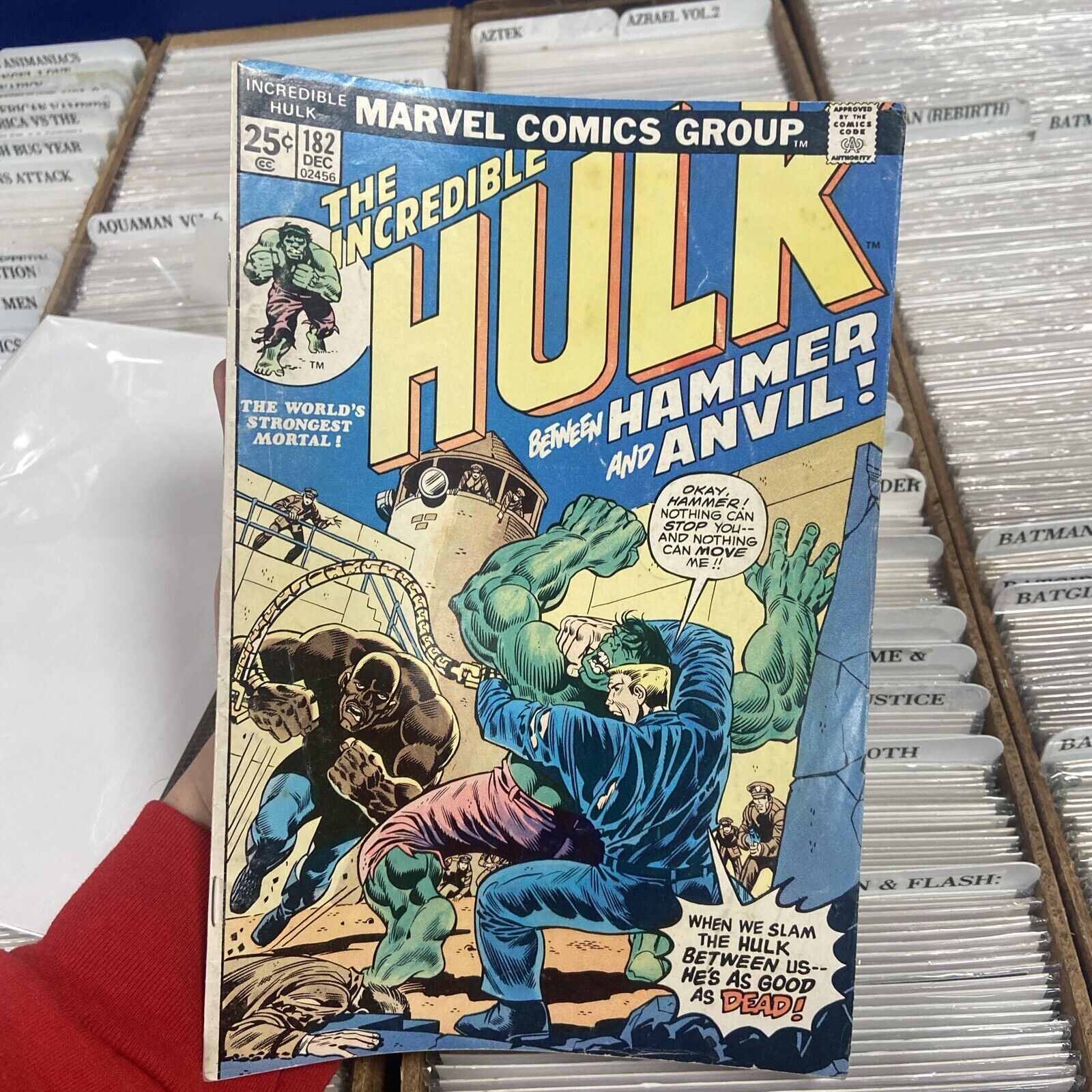 THE INCREDIBLE HULK #182 3rd Appearance of Wolverine Cameo VG MARVEL ...