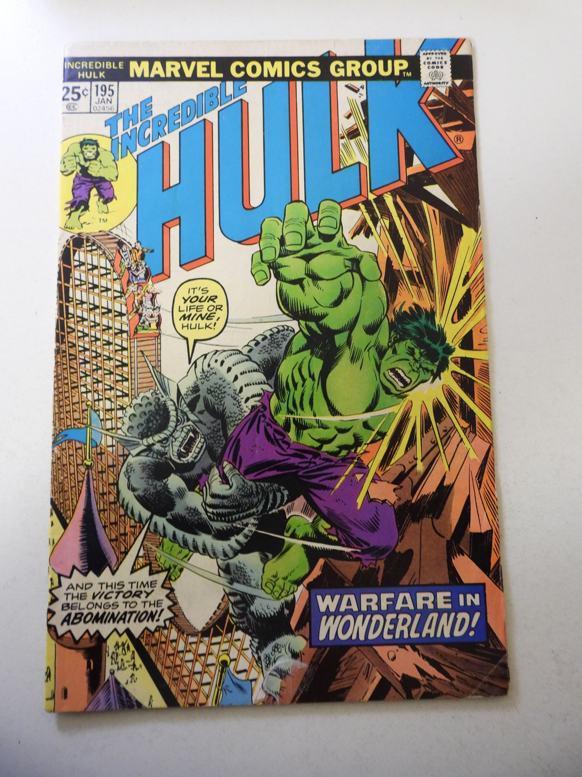 The Incredible Hulk #195 (1976) FN Condition MVS Intact | Comic Books ...