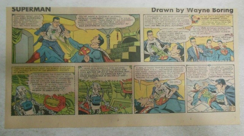 Superman Sunday Page #1311 by Wayne Boring from 12/6/1964 Size: ~7.5 x 15 inches | Comic Books ...