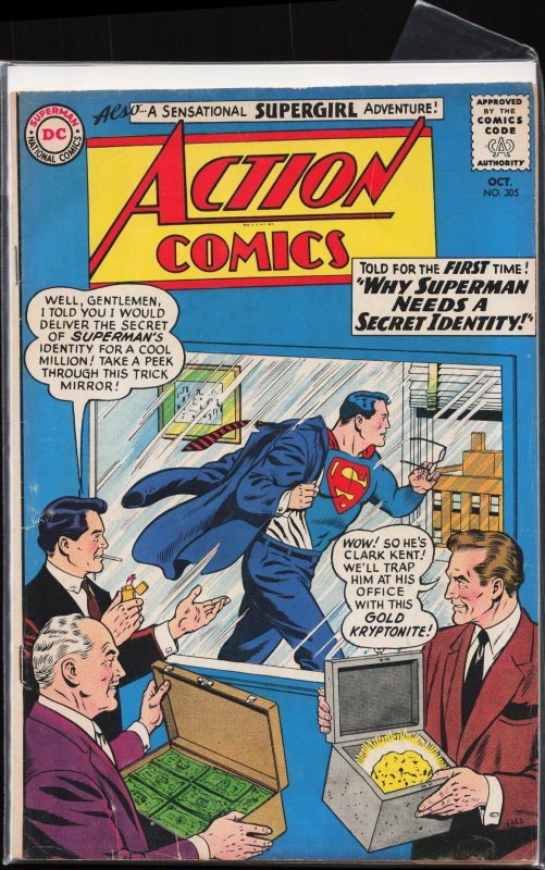 Action Comics #305 (1963) Superman | Comic Books - Silver Age, DC ...