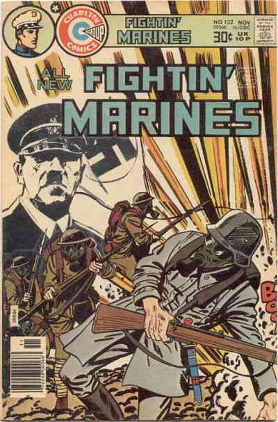 Fightin' Marines #132 VG ; Charlton | low grade comic vs Hitler cover ...