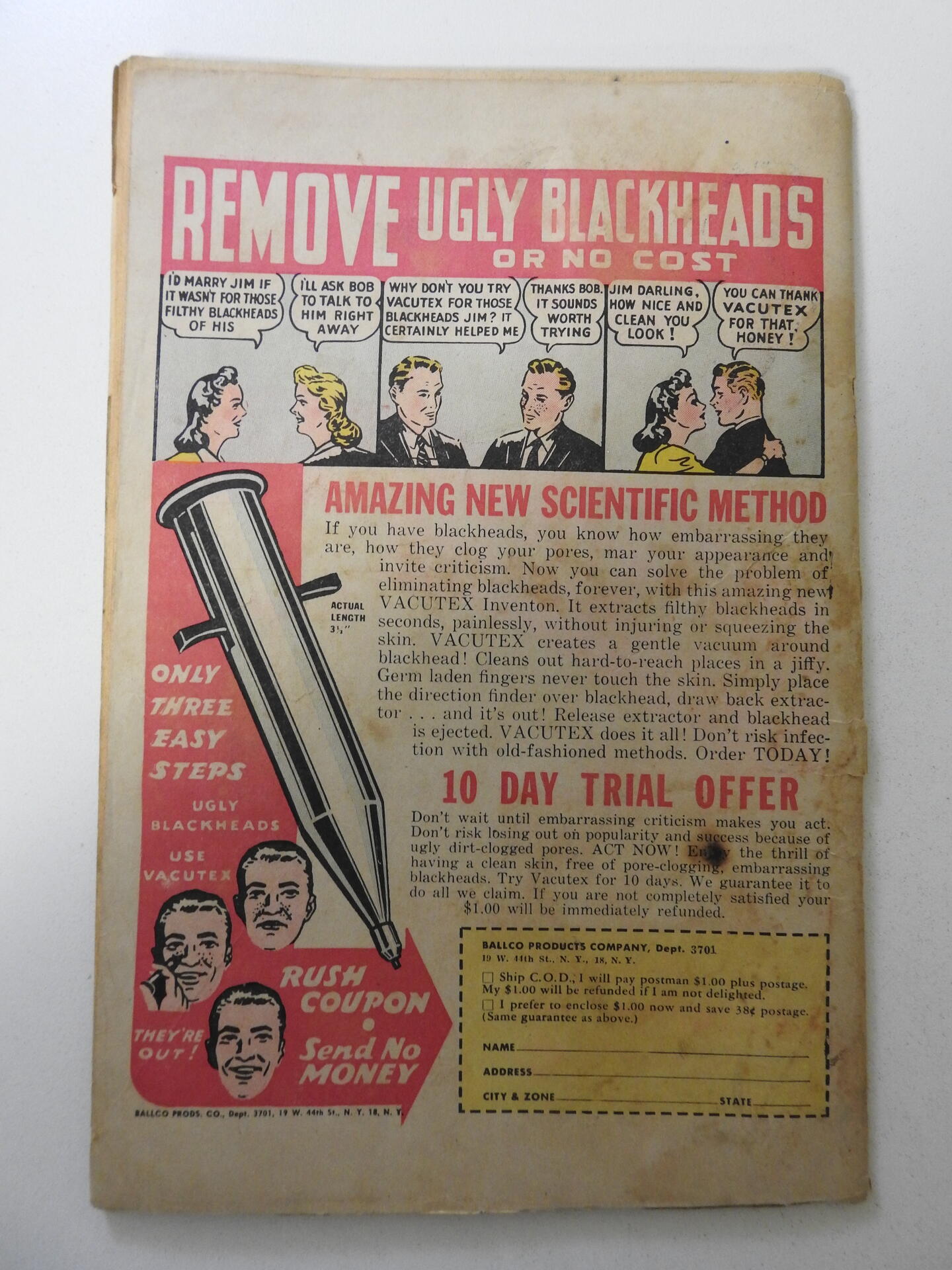 Sparkler Comics #40 (1945) GD- Cover detached, 3 in tear fc, 2 in spine ...